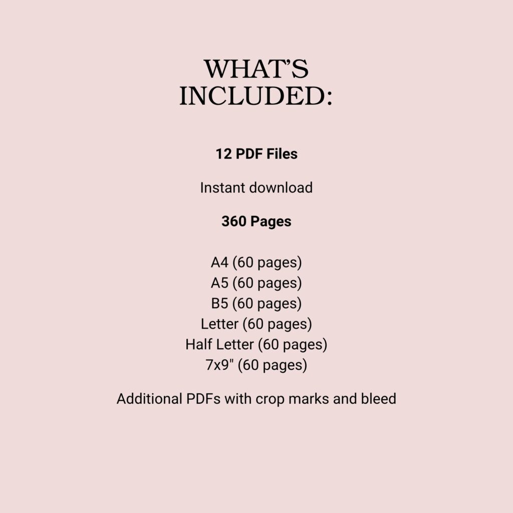 Printable Landscape Monthly Planner 2026-2030 Template