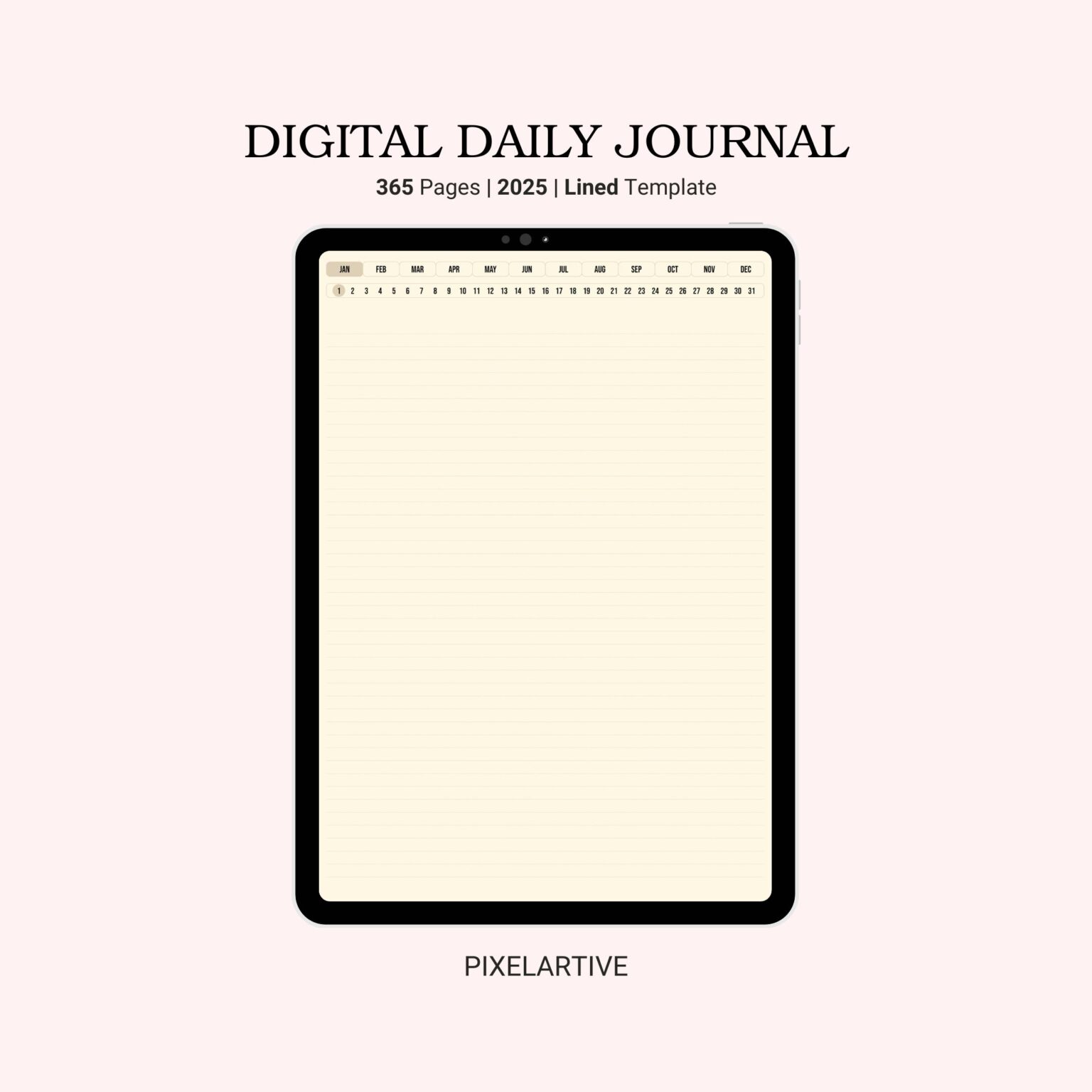 Digital Daily Journal, 2025, Portrait