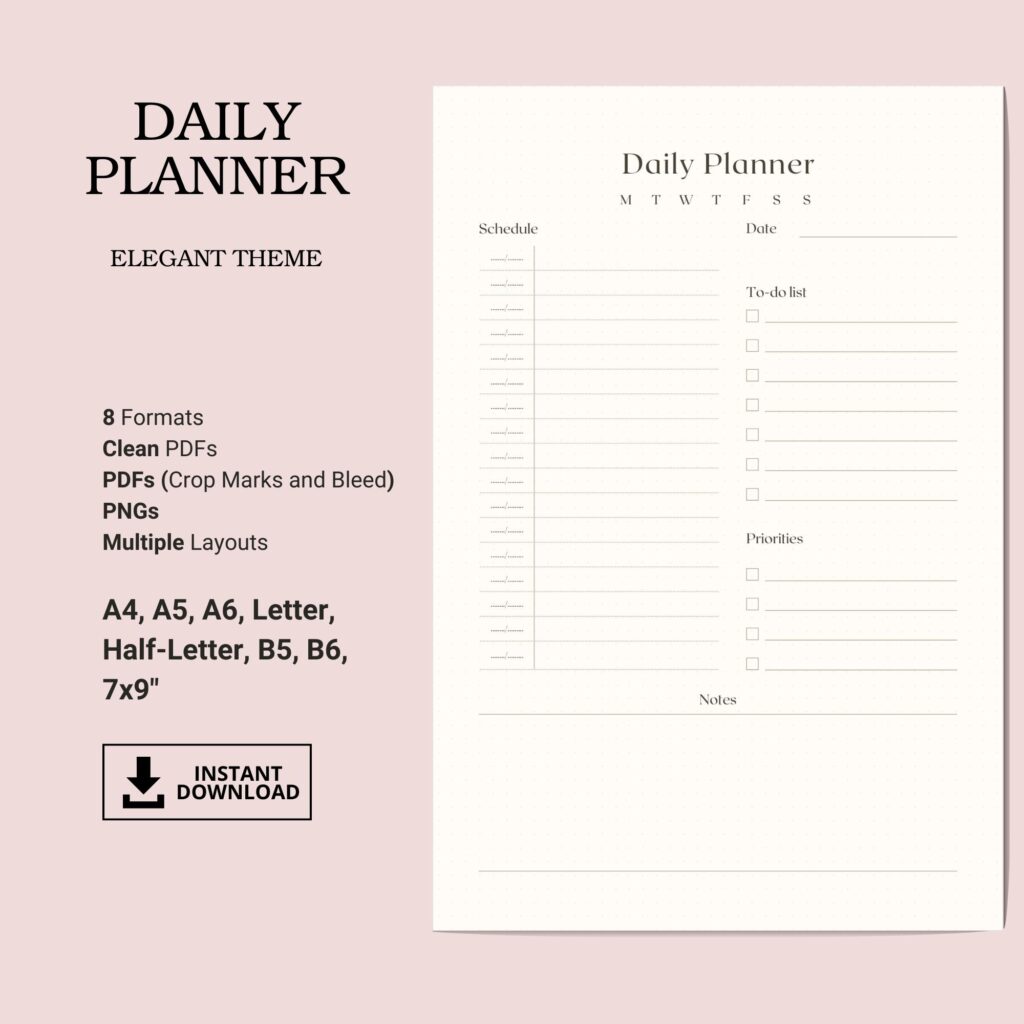 Printable and Digital Planners for Sale - Pixelartive