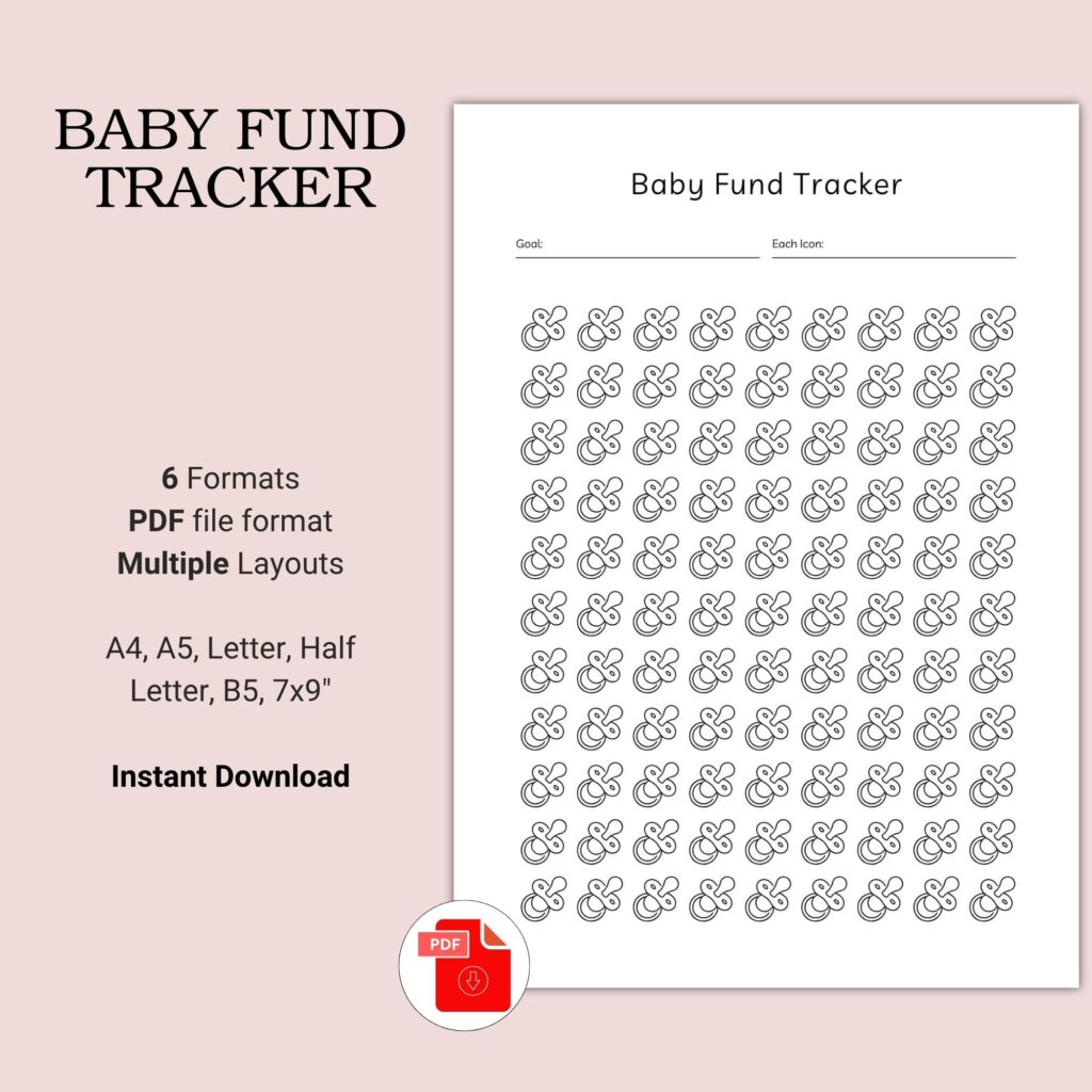 Printable Baby Fund Tracker Template