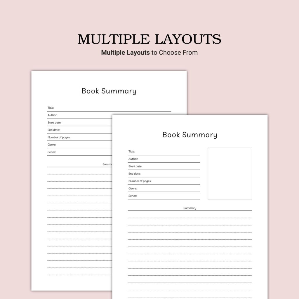 Printable Book Summary Template