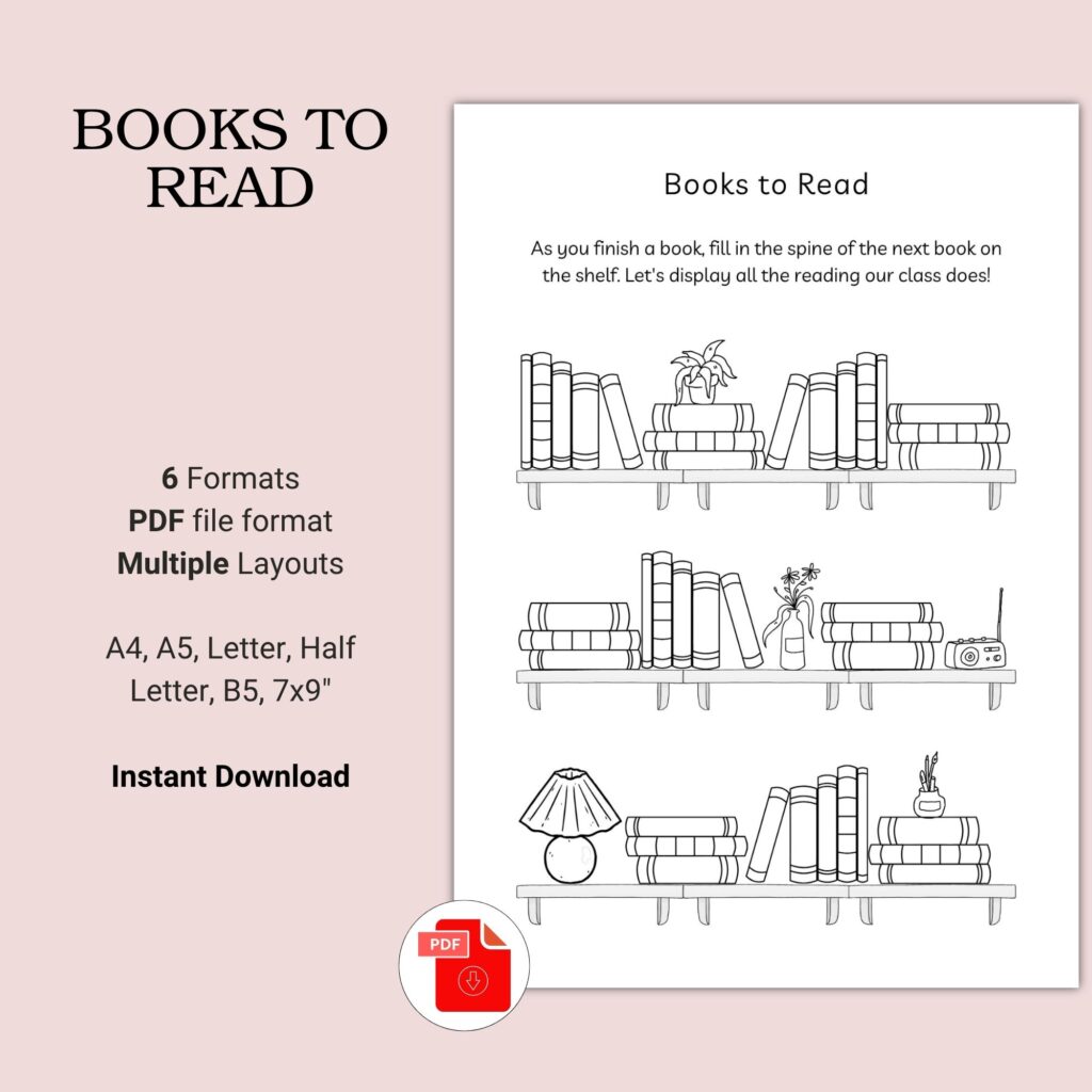 Printable Books to Read Template