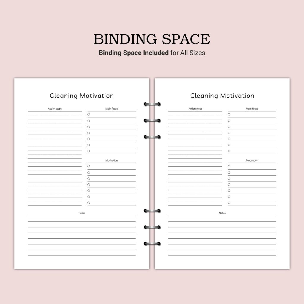 Printable Cleaning Motivation Template
