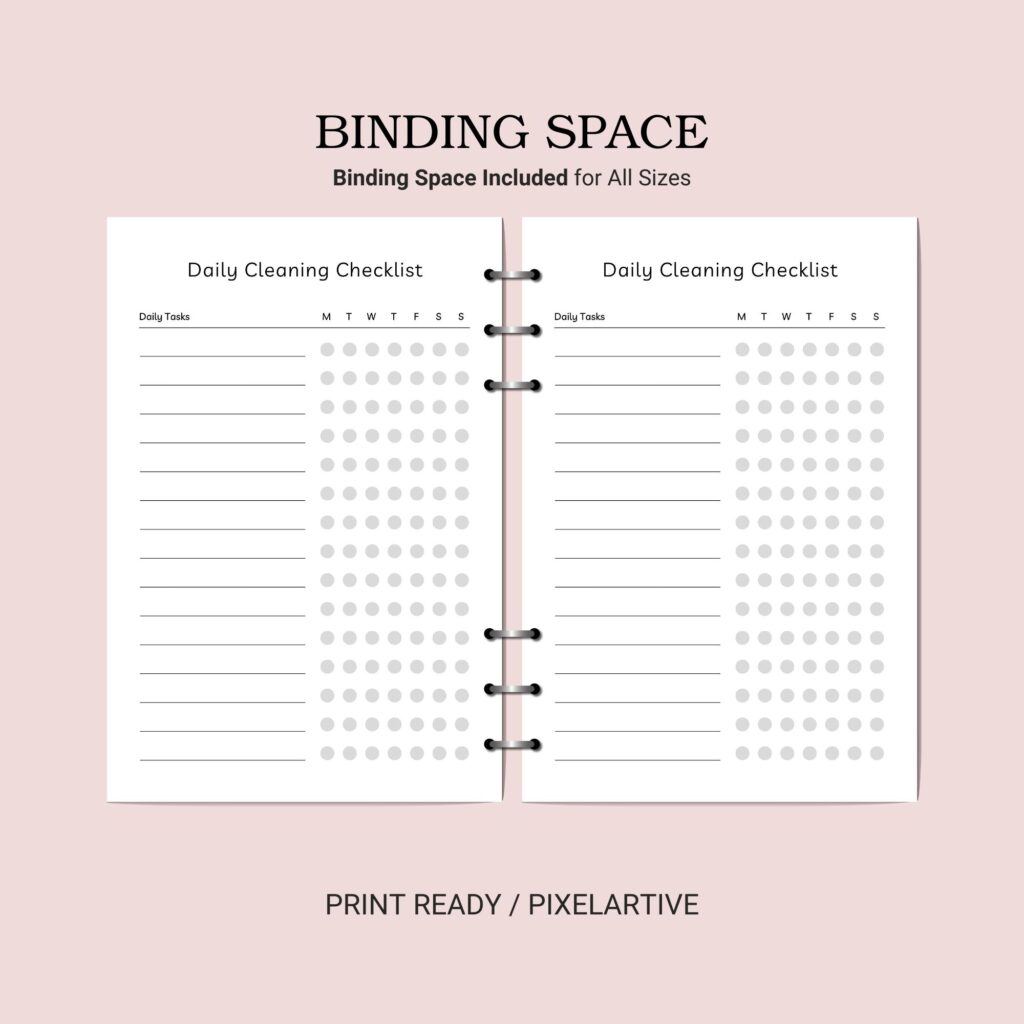 Printable Daily Cleaning Checklist Template