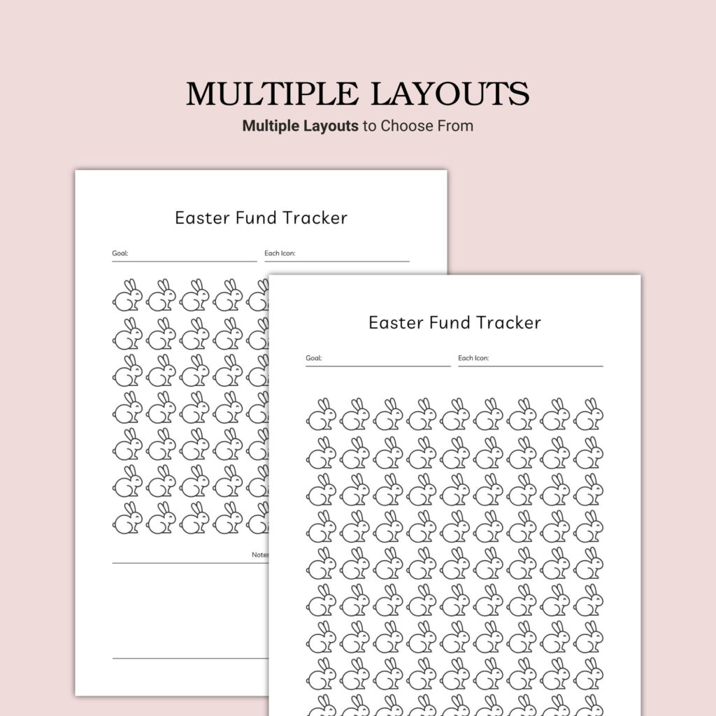 Printable Easter Fund Tracker Template