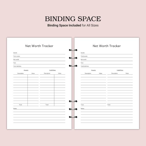 Printable Net Worth Tracker Template