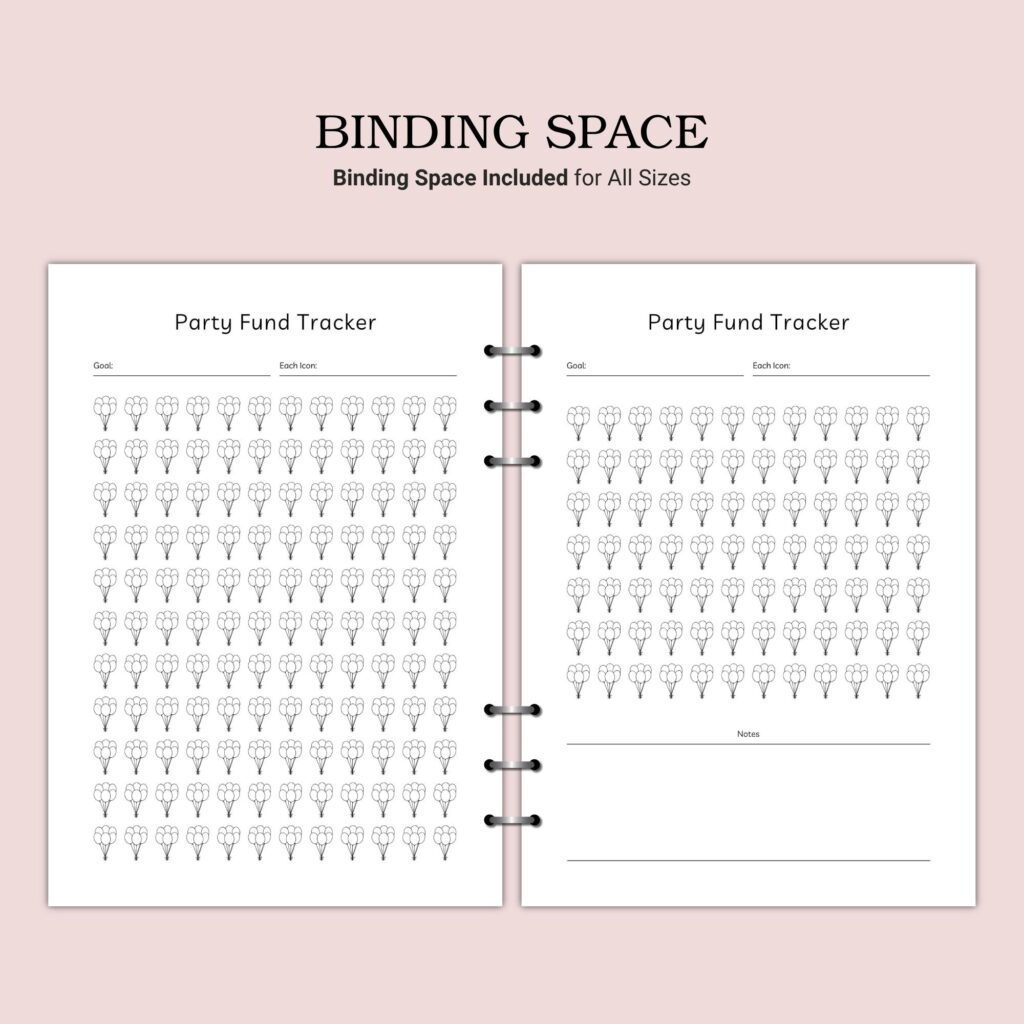 Printable Party Fund Tracker Template