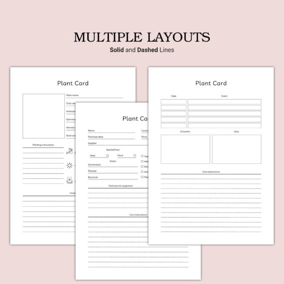 Printable Plant Card Template