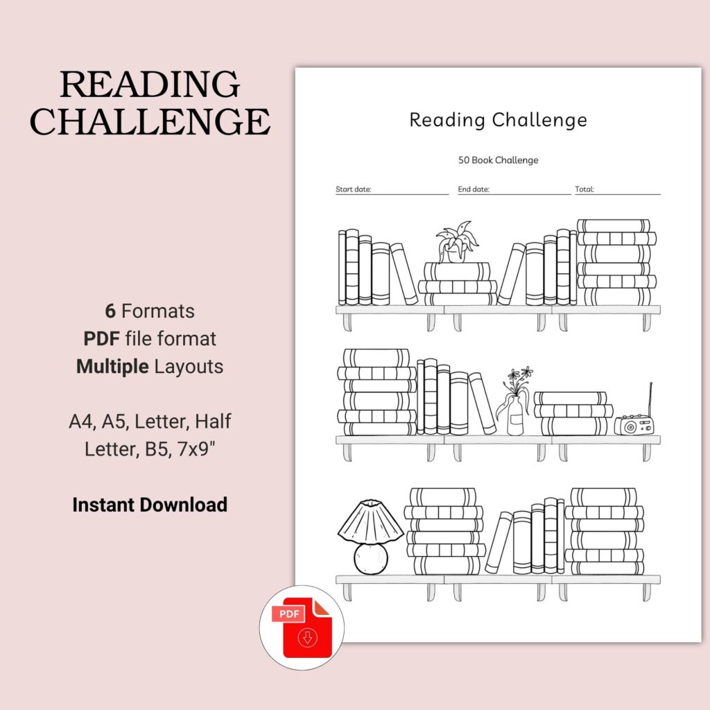 Printable Reading Challenge Template
