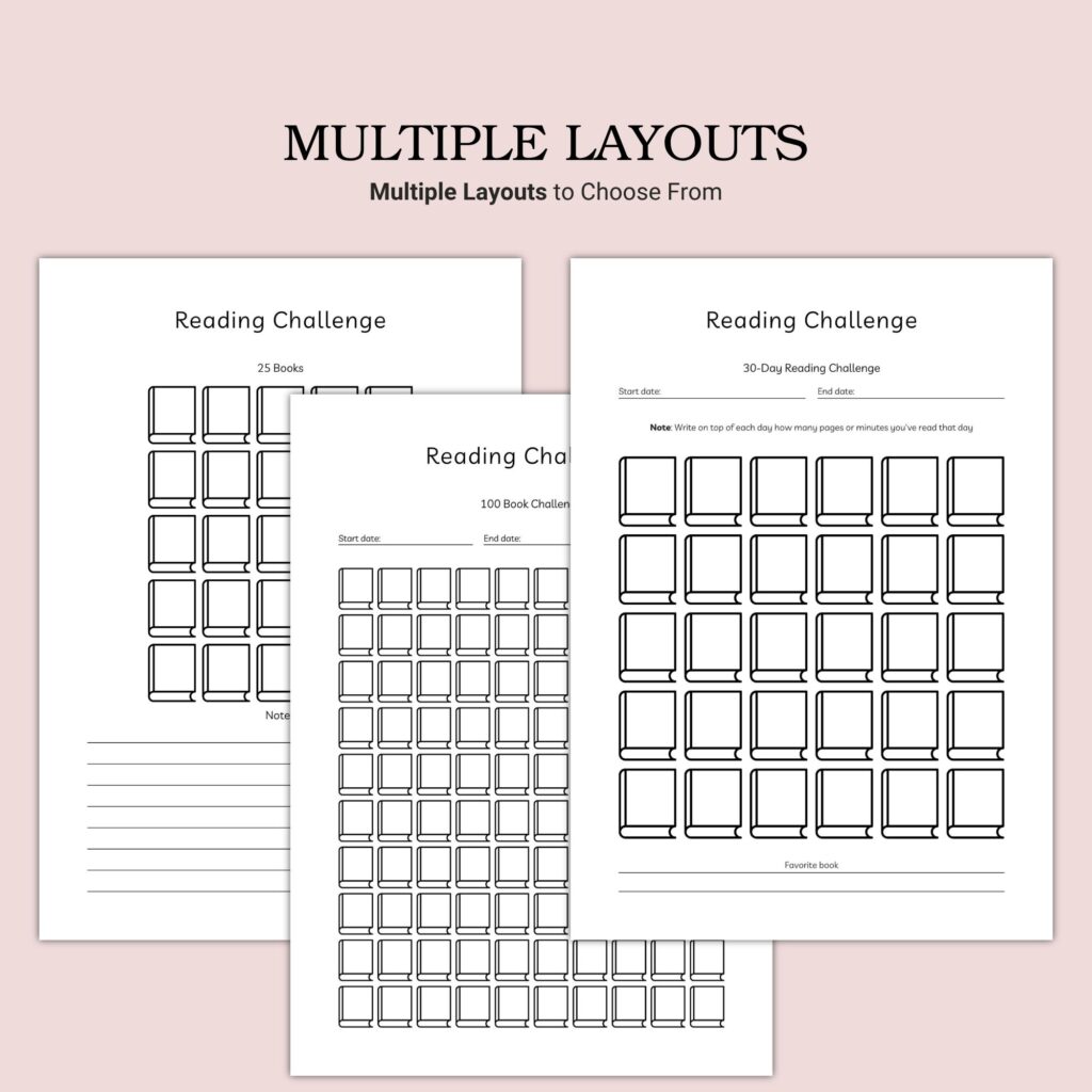 Printable Reading Challenge Template
