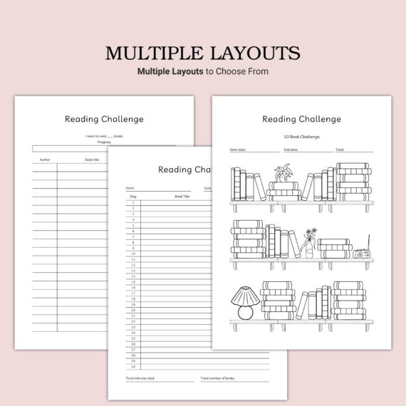 Printable Reading Challenge Template