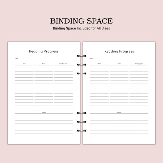 Printable Reading Progress Template