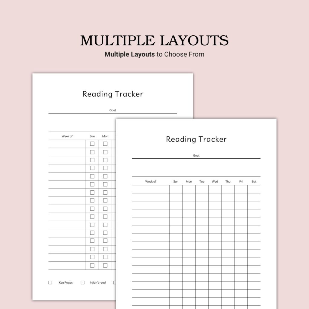 Printable Reading Tracker Template