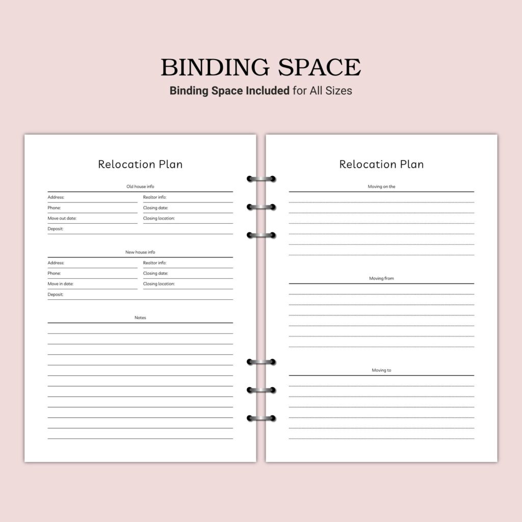 Printable Relocation Plan Template