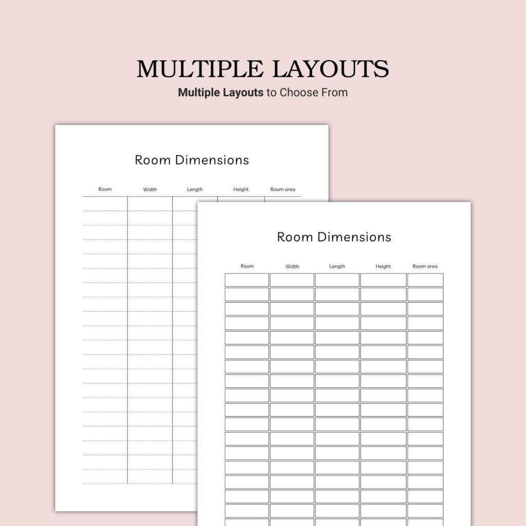 Printable Room Dimensions Template