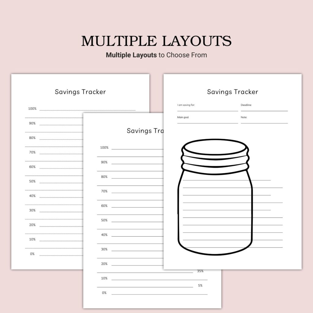 Printable Savings Tracker Template
