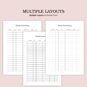Printable Seed Inventory Template